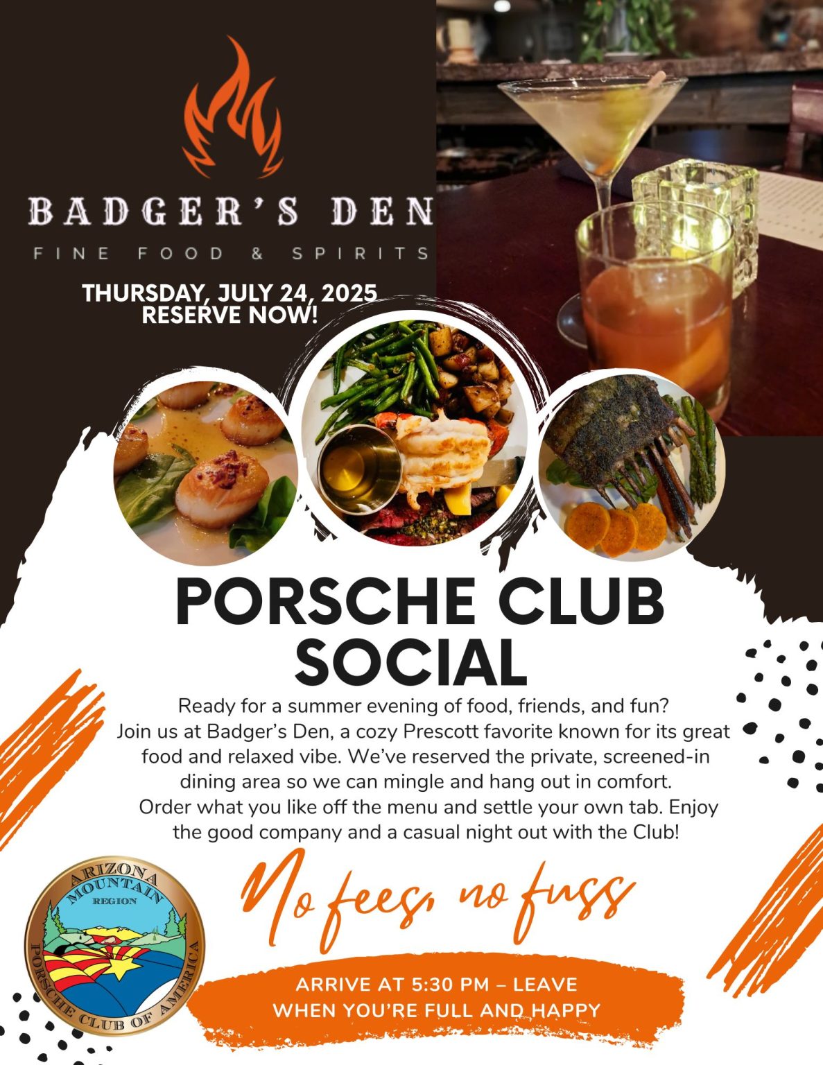 Have a Beef at Badger’s Den – Arizona Mountain Region : Porsche Club of ...