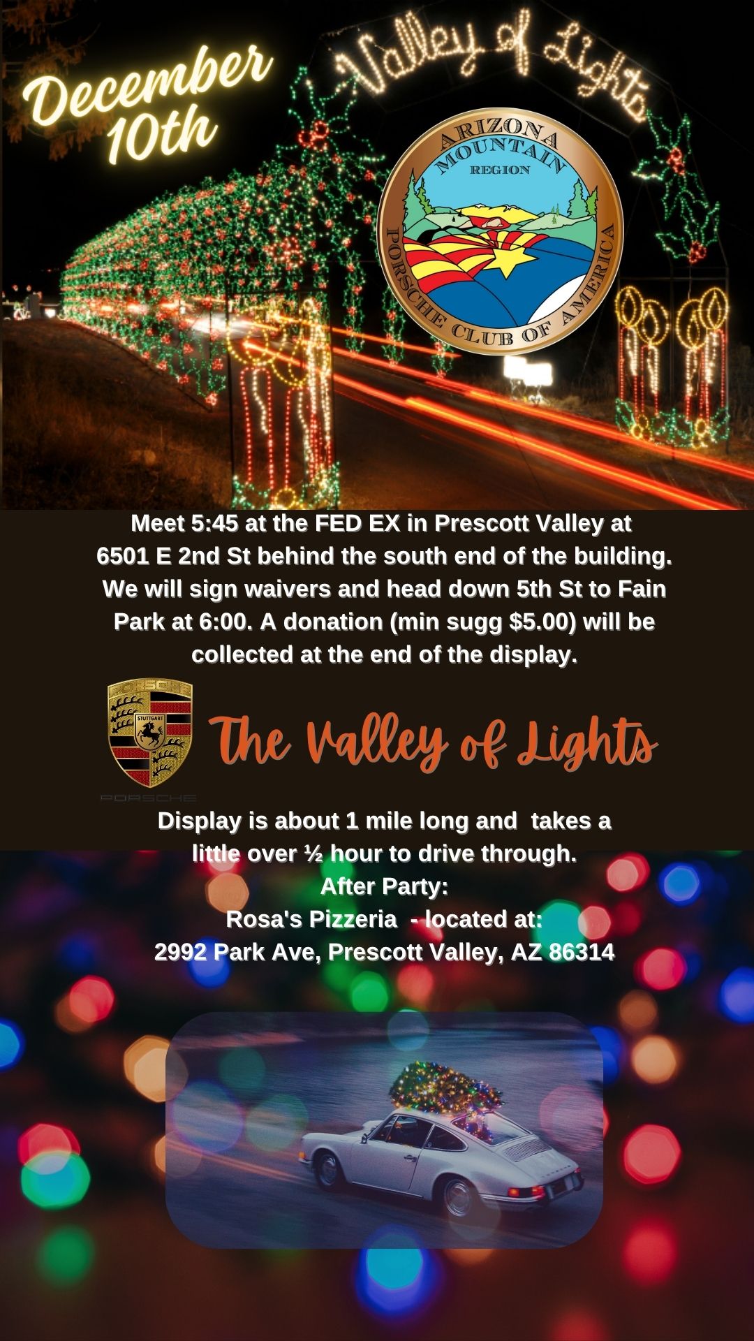Valley of Lights – Fain Park – Arizona Mountain Region : Porsche Club ...
